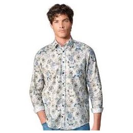Leinenhemd Casamoda "Casamoda Leinenhemd Print", Herren, Gr. XXL, Normalgr&ouml;&szlig;en, gr&uuml;n, 50% Leinen, 50% Baumwolle, bedruckt, l&auml;ssig geschnitten, Hemden