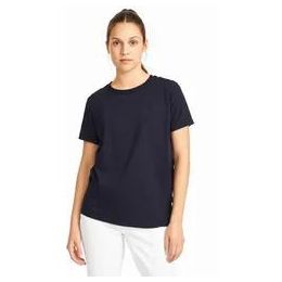 V&eacute;ro Moda Kurzarmshirt VERO MODA "VMPAULA S/S T-SHIRT NOOS", Damen, Gr. XS, blau (night sky), Jersey, Obermaterial: 100% Baumwolle, unifarben, regular fit normal, Rundhals, Aufschlag, Shirts, Baumwolle, regular fit
