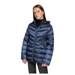 Outdoorjacke Betty Barclay "Damen mit abnehmbarer Kapuze", Damen, Gr. 42, blau (marineblaus), Obermaterial: 100% Polyamid; F&uuml;llung: 100% Polyester, figurumspielend, Jacken Outdoorjacke