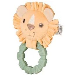 Greifling Sterntaler "L&ouml;we Leo Ring", gelb (mattgelb), Greifspielzeug, KinderH:13cm, Polyester, mit Rassel, H:13cm