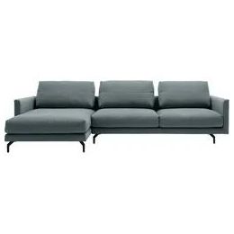 Ecksofa "CR.414, Designecksofa, Polsterecke, L-Form", blau (wasserblau, steingrau), B:300cm H:91cm T:172cm, CREATION BY ROLF BENZ, Sofas, Ecksofa, wahlweise aus feinstem Rindsleder oder hochwertigem Chenille