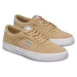 Sneaker DC Shoes "Teknic", Herren, Gr. 10 (43), beige (sand), Obermaterial:Obermaterial: Leder (Kuh) / Futter: Textil / Au&szlig;ensohle: Gummi;, Schuhe Sneaker