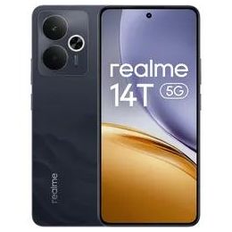REALME Smartphone "14T", Energieeffizienz: A (A-G), schwarz (obsidian schwarz), 256 GB, Mobiltelefone