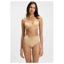 Formstring BOSS "High Waist Shapewear THONG B.BODY", Damen, Gr. XS, beige (light beige 275), Jersey, Obermaterial: 66% Polyamid, 34% Elasthan, unifarben, k&ouml;rpernah, Unterhosen, mit Meshdetails, hoher Bund