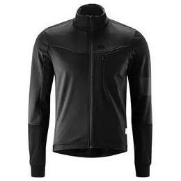 Fahrradjacke Gonso "Valaff", Herren, Gr. 6XL, schwarz, 100% Polyester, Jacken Fahrradjacke, Herren Softshell-Jacke, Windjacke atmungsaktiv und wasserabweisend