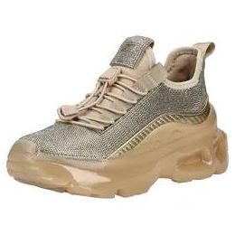 Sneaker Steve Madden "Steve Madden Sneaker Lederimitat/Textil", Damen, Gr. 39, beige (beige, rosa), Lederimitat, Textil, Schuhe Sneaker