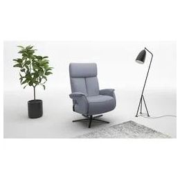 Sit & More TV-Sessel SIT & MORE "Triple Seven Xtra large, bis 200kg belastbar, mit Herz-Waage Funktion", bunt (graublau), B:86cm H:120cm T:86cm, Sessel, inkl. Kopfteil- & Drehfunktion, wahlweise mit Akku und Aufstehhilfe
