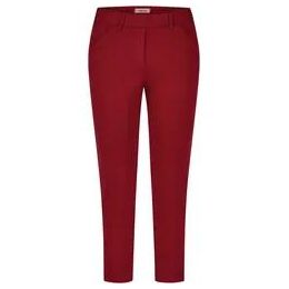 Jerseyhose KjBRAND "Jenny", Damen, Gr. 52, N-Gr, rot (bordeaux), Web, Obermaterial: 50% Polyester, 45% Viskose, 5% Elasthan, figurbetont kn&ouml;chellang, Hosen Jerseyhose