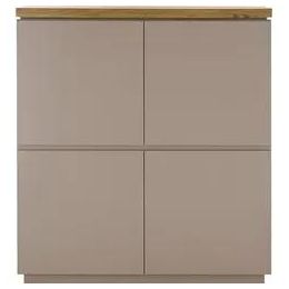 Kommode MCA furniture "PALAMOS Kommode", grau (warmgrau), B:113cm H:123cm T:40cm, Holzwerkstoff, Sideboards, Kommode, T&uuml;ren mit D&auml;mpfung