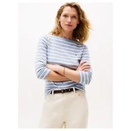 Tommy Hilfiger "NEW CODY SLIM BOAT-NK 3/4SLV mit U-Boot und Streifen" gestreift, casual, slim fit, Baumwolle, U-Boot-Ausschnitt