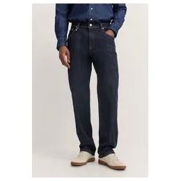 5-Pocket-Jeans Bugatti "Loose Fit", Herren, Gr. 34, L&auml;nge 32, 390, marine, 96% Baumwolle, 3% Polyester, 1% Elasthan, Jeans 5-Pocket-Jeans, aus Luxury Raw Denim mit Stretch