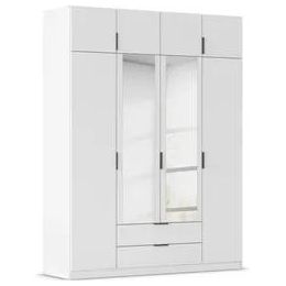 Kleiderschrank Rauch "Dreht&uuml;renschrank Schrank Garderobe Ankleide Schlafzimmer LAGOA", alpinwei&szlig;, B:181cm H:235cm T:54cm, Holzwerkstoff, Schr&auml;nke, Kleiderschrank, ger&auml;umige Schubladen, 3 Breiten, optional mit Aufsatz MADE IN GERMANY