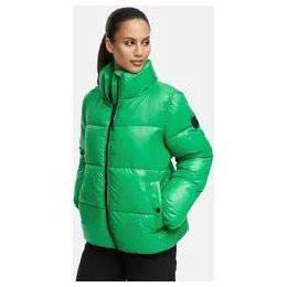 Winterjacke Marikoo "Hazalee", Damen, Gr. M, smaragd gr&uuml;n, Obermaterial: 100% Polyester; Futter: 100% Polyester; Wattierung: 100% Polyester; &Auml;rmelfutter: 100% Polyester, Jacken Winterjacke, mit leicht gl&auml;zendem Obermaterial und hohem Kragen
