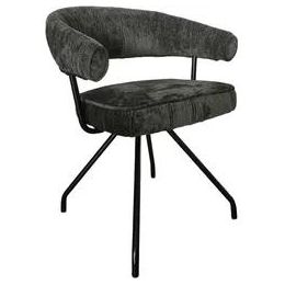 Stuhl Home Affaire "Stuhl Ibiza", grau (anthrazit, schwarz, anthrazit), B:58cm H:48cm T:45cm, St&uuml;hle, Stuhl, tolle Optik