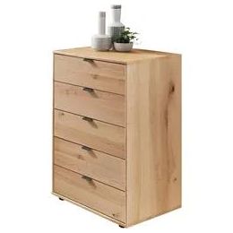 Schubkastenkommode Wiemann "Cardiff Sideboard, W&auml;scheschrank, teilmassiv Bianco-Eiche, Schubladen", braun, B:60cm, Sideboards, Schubk&auml;sten inklusive Selbsteinzug und D&auml;mpfung