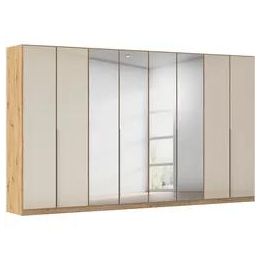 Dreht&uuml;renschrank OTTO HOME "Kleiderschrank Kleiderschr&auml;nke Schrank Garderobe AGORDO mit Glasfront", eiche artisan, glas beige (champagner), B:360cm H:229cm T:54cm, Holzwerkstoff, Schr&auml;nke, Dreht&uuml;renschrank, durchdachte Innenausstattung, in 8 Breiten und 2 H&ouml;hen MADE IN GERMANY