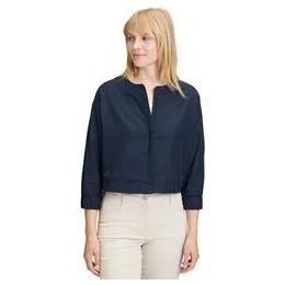 Jackenblazer Betty Barclay "Damen mit 3/4 Arm", Damen, Gr. 46, blau (dunkelblau), Obermaterial: 100% Polyester, l&auml;ssig geschnitten normal, Rundhals, Blazer