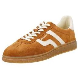 Sneaker Gant "Gant Sneaker Veloursleder", Herren, Gr. 44, gelb, Veloursleder, Schuhe Sneaker