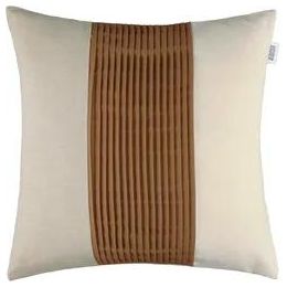 Sch&ouml;ner Wohnen Dekokissen "Scan", beige (natur, ethnomuster), B:45cm H:0,5cm L:45cm, Baumwolle, Polyester, SCH&Ouml;NER WOHNEN-KOLLEKTION, Dekokissen_Sitzkissen_Kissenh&uuml;llen