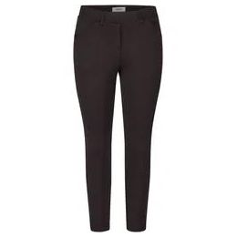 Jerseyhose KjBRAND "Jenny", Damen, Gr. 26, K-Gr, schwarz, Web, Obermaterial: 50% Polyester, 45% Viskose, 5% Elasthan, figurbetont kn&ouml;chellang, Hosen Jerseyhose