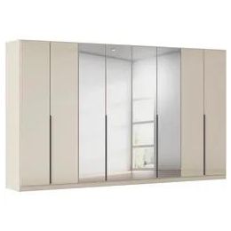 Dreht&uuml;renschrank OTTO HOME "Kleiderschrank Kleiderschr&auml;nke Schrank Garderobe AGORDO mit Glasfront", beige, glas beige (champagner), B:360cm H:210cm T:54cm, Holzwerkstoff, Schr&auml;nke, Dreht&uuml;renschrank, durchdachte Innenausstattung, in 8 Breiten und 2 H&ouml;hen MADE IN GERMANY
