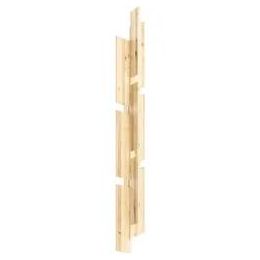 Garderobenpaneel KARUP DESIGN "Keeper Wall Rack, praktische Wandgarderobe mit 9 Haken, Made in Europe", raw, B:26cm H:166cm T:26cm, Massivholz, Garderobenpaneele, Garderobenpaneel, wandmontiert, vielseitig einsetzbar, FSC-zertifiziertes Massivholz