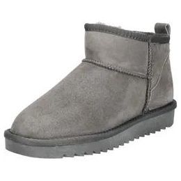 Snowboots Ara "Ara Stiefel Veloursleder/Textil", Damen, Gr. 42, grau (hellgrau), Textil, Veloursleder, Schuhe Snowboots