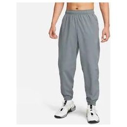 Sporthose Nike "M NK DF FORM PANT TPR", Herren, Gr. L, N-Gr, smoke grau, schwarz, reflective silv, Obermaterial: 100% Polyester, Hosen Sporthose, f&uuml;r Fitness und regelm&auml;&szlig;ige Trainingsroutine, aus Polyester