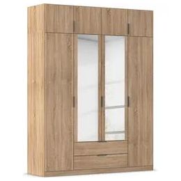 Kleiderschrank Rauch "Dreht&uuml;renschrank Schrank Garderobe Ankleide Schlafzimmer LAGOA", eiche sonoma, B:181cm H:235cm T:54cm, Holzwerkstoff, Schr&auml;nke, Kleiderschrank, ger&auml;umige Schubladen, 3 Breiten, optional mit Aufsatz MADE IN GERMANY