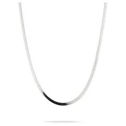 Kette ohne Anh&auml;nger Liebeskind Berlin "Schmuck Geschenk Edelstahl Halskette The Long Sleek", silber (edelstahlfarben), Halsketten, Damen, Edelstahl, L: 45 B: 3mm, B:3mm
