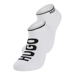 Sneakersocken HUGO UNDERWEAR "3P AS LOGO CC", Herren, Gr. 43-46, wei&szlig; (wei&szlig; 100), Baumwollmischung, Socken Sneakersocken, mit Logodetails