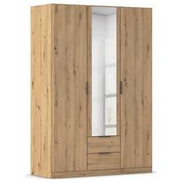 Kleiderschrank Rauch "Dreht&uuml;renschrank Schrank Garderobe Ankleide Schlafzimmer LAGOA", eiche artisan, B:136cm H:197cm T:54cm, Holzwerkstoff, Schr&auml;nke, Kleiderschrank, ger&auml;umige Schubladen, 3 Breiten, optional mit Aufsatz MADE IN GERMANY