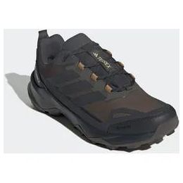 Wanderschuh Adidas TERREX "TERREX SKYCHASER AX5 GORE-TEX", Damen, Gr. 42, gr&uuml;n (shadow olive, carbon, bronze strata), Synthetik, Textil, Schuhe Wanderschuh, wasserdicht dank Gore-Tex Membrane