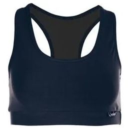 Sport-Bustier WINSHAPE "WVR1", Damen, Gr. S, Normalgr&ouml;&szlig;en, blau (night blau), Obermaterial: 90% Baumwolle, 10% Elasthan, BHs Sport Bustiers