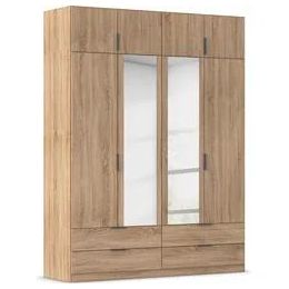 Kleiderschrank Rauch "Dreht&uuml;renschrank Schrank Garderobe Ankleide Schlafzimmer LAGOA", eiche sonoma, B:181cm H:235cm T:54cm, Holzwerkstoff, Schr&auml;nke, Kleiderschrank, ger&auml;umige Schubladen, 3 Breiten, optional mit Aufsatz MADE IN GERMANY