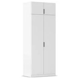 Rauch "Dreht&uuml;renschrank Schrank Garderobe Ankleide Schlafzimmer LAGOA" 3 verschiedene Ausstattungen BASIC/CLASSIC/PREMIUM (inkl. SOFT-CLOSE), moderne Kantengriffe aus Metall, optional mit Aufsatz MADE IN GERMANY