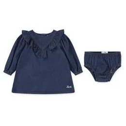 Levi's Kleid & Hose LEVI'S KIDS "LVG WILD WEST RUFFLE DRESS", M&auml;dchen, Gr. 9M74, schwarz wave, Denim/Jeans, Obermaterial: 100% Baumwolle, KOB Set-Artikel, mit R&uuml;schenbesatz, for Girls