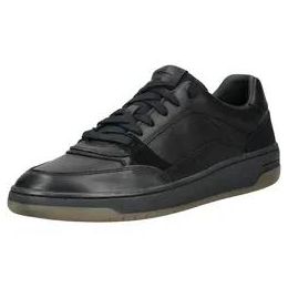 Sneaker Geox "Geox Sneaker Leder/Textil", Herren, Gr. 44, schwarz, Leder, Textil, Schuhe Sneaker