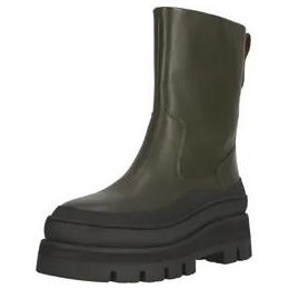 Stiefel Clarks "Orianna2 Rise", Damen, Gr. 39, gr&uuml;n, Leder, Schuhe Stiefel, im angesagten Design mit Stollensohle