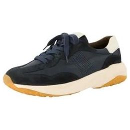 Sneaker Paul Green "Paul Green Sneaker Leder", Damen, Gr. 38,5, blau (dunkelblau), Leder, Schuhe Sneaker