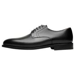Schn&uuml;rschuh Henry Stevens "Marshall PD Businessschuh", Herren, Gr. 39,5, schwarz, Leder, Schuhe Schn&uuml;rschuh, Herren Halbschuhe Leder handgefertigt, Anzugschuhe