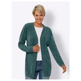 Strickjacke Classic Basics, Damen, Gr. 46, gr&uuml;n, 100% Polyester, unifarben, Strickjacken Strickjacke