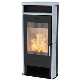 Kaminofen FIREPLACE "&raquo;Santa Fe Speckstein 2025&laquo;", schwarz, Kamin&ouml;fen