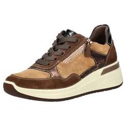 Sneaker Ara "Ara Sneaker Veloursleder", Damen, Gr. 40, braun (mocca), Veloursleder, Schuhe Sneaker
