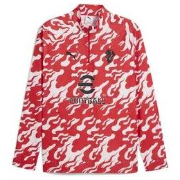 T-Shirt Puma "AC Mailand Aufw&auml;rmoberteil Herren", Herren, Gr. XS, rot (wei&szlig; for all time rot), Obermaterial: 100% Polyester, bedruckt, slim fit, Rundhals, Shirts T-Shirt