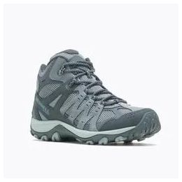 Wanderschuh Merrell "ACCENTOR 3 MID WP", Damen, Gr. 37, grau (monument), Leder, Textil, Schuhe Wanderschuh, wasserdicht