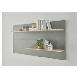 Wandregal Home Affaire "City/Giron, modernes Wandboard, Wandhalter mit Ablagefl&auml;che", gr&uuml;n aloe, B:150cm H:80cm T:22cm, FSC-zertifizierter Holzwerkstoff, Regale, Wandregal, vielseitig einsetzbares H&auml;ngeregal