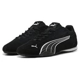 Sneaker Puma "Puma Catch Sneakers Erwachsene", Damen, Gr. 46, schwarz-wei&szlig; (schwarz, wei&szlig;), Obermaterial: Textil, Kuhleder, Synthetik. Futter: Textil. Innensohle: Textil. Laufsohle: Gummi, Schuhe Sneaker