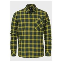 Sch&ouml;ffel Outdoorhemd SCH&Ouml;FFEL "Hiking Shirt Style Poplar MNS", Herren, Gr. 56, Normalgr&ouml;&szlig;en, gelb (5455, gelb), Oberstoff: 60% Baumwolle, 40% Polyester, V-Ausschnitt, Hemden