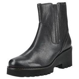 Stiefelette Gabor COMFORT "Gabor Comfort Stiefelette Leder", Damen, Gr. 40, schwarz, Leder, Schuhe Stiefelette